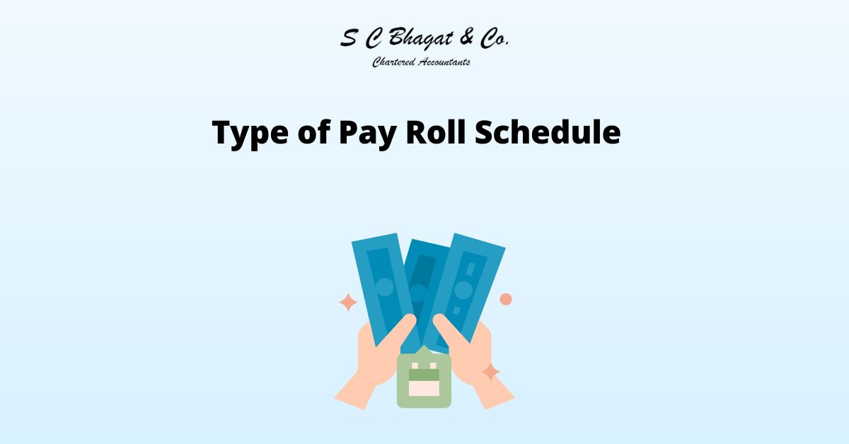 Type of Pay Roll Schedule | Five different payroll, Weekly